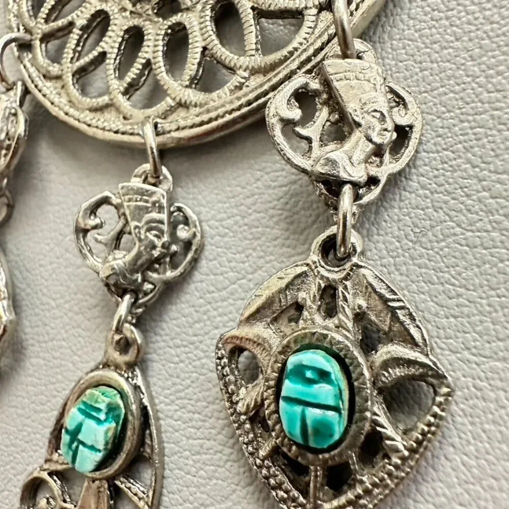Vintage | Jewelry | Vintage 7s 80s Costume Jewelry Scarab Egyptian ...